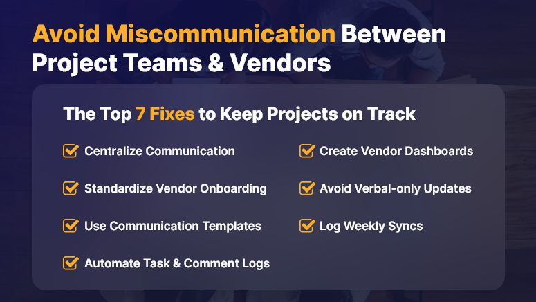 Avoid Vendor Miscommunication in Construction Projects